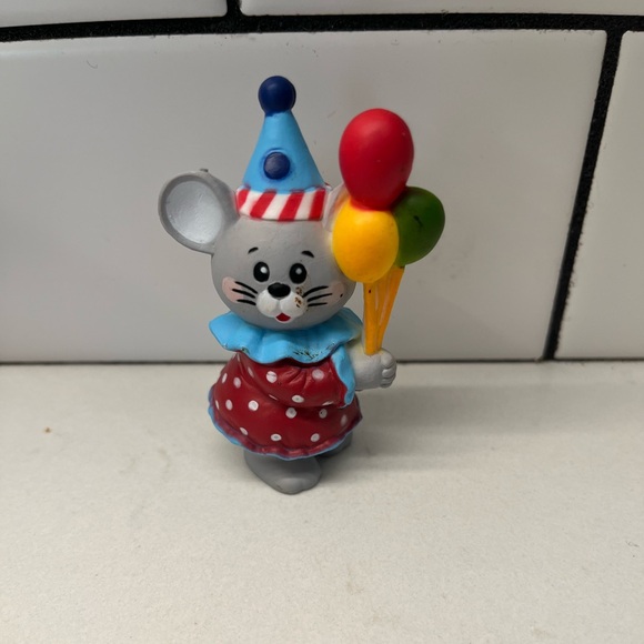 Enesco | Party Supplies | Enesco Clown Mouse Balloons Figurine Cake ...